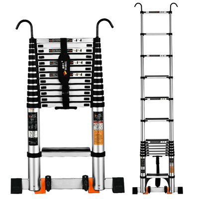 镁多力铝合金直梯伸缩便携安全梯