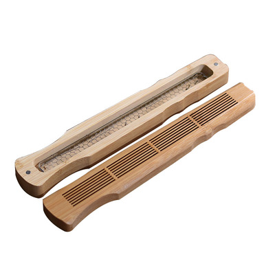 古琴竹木制线香盒熏香卧香炉