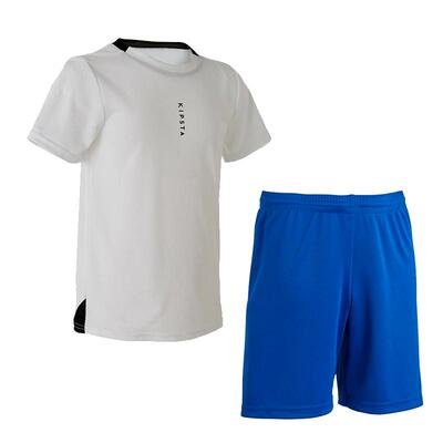 迪卡侬运动T恤kidk儿童足球服