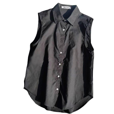 无袖全棉MOSTJIA衬衫