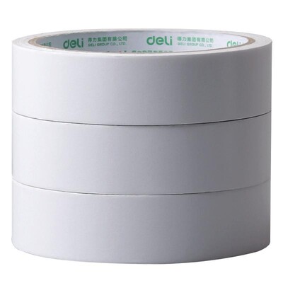 得力30400双面胶带强力高粘度不伤墙面双面胶防水胶布大量批发