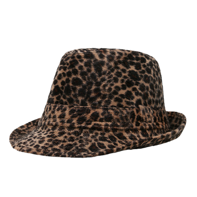 户外休闲礼帽男女豹纹时尚潮秋冬