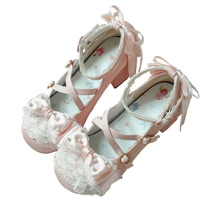 樱花告白月姬兔蝴蝶结中跟洛丽塔