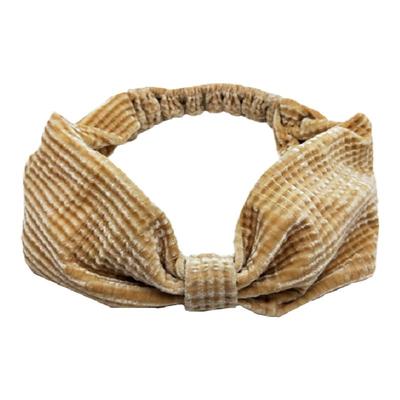 日系复古丝绒弹力交叉发带