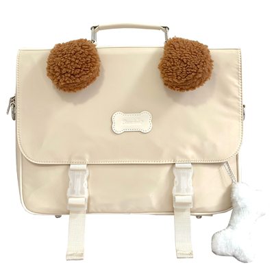 Baachoo原创 小狗汪汪电脑包14寸笔记本双肩斜挎手提可爱学生书包