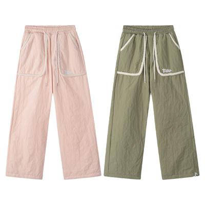 美式复古菱形加厚夹棉滑雪裤