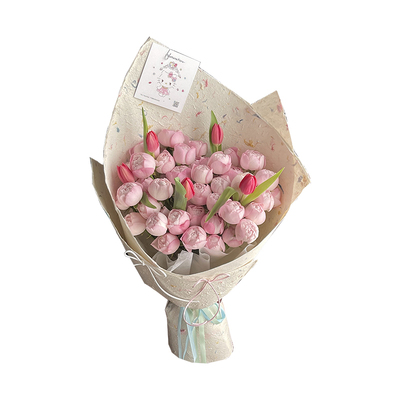 芯苼【毛线纸肌理感花艺包装纸】