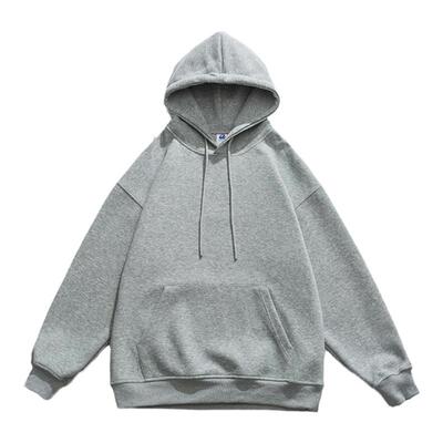 秋冬重磅纯色卫衣宽松情侣套头衫