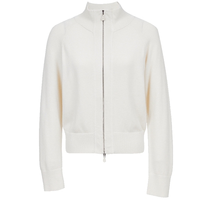 ONLY宽松双向拉链亲肤开衫针织衫