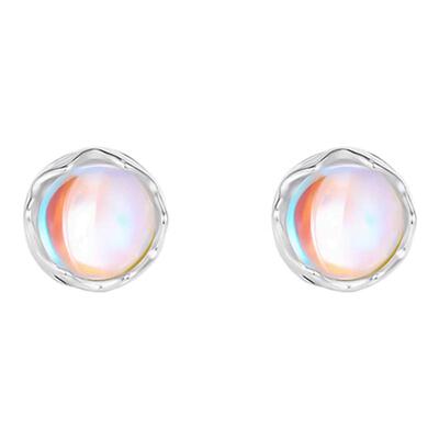 18光年S925纯银耳钉月光石2025