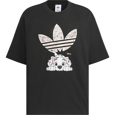 Adidas/阿迪达斯正品三叶草男士休闲宽松日常印花透气短袖KG6684