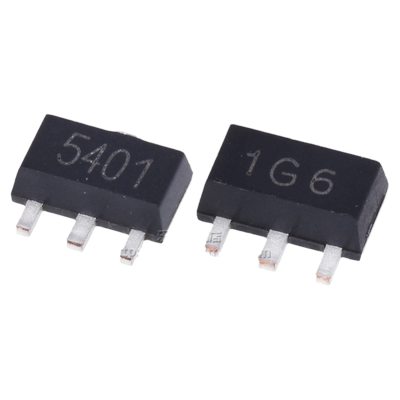 晶体管 CXT5401 CXT5551 丝印5401/1G6 SOT-89 贴片三极管 (5只)