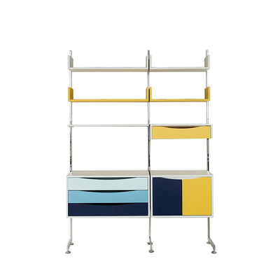 号角屋家用实木上墙置物架书架