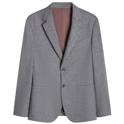 劲霸男装秋季新款男士上班羊毛西装修身商务高级单西服|BYFE3312