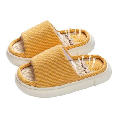 透气亚麻拖鞋女夏季2026新款