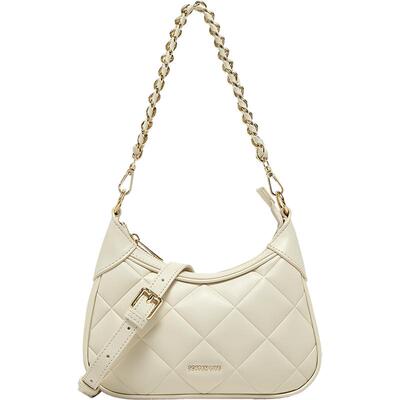 百思图链条绗缝斜挎女包