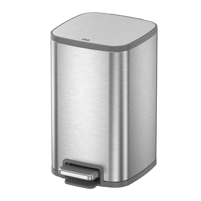 eko不锈钢垃圾桶家用脚踩脚踏式