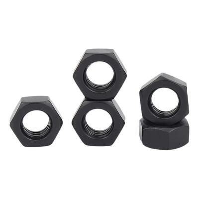 可开专票】12.9黑色细牙防松螺母