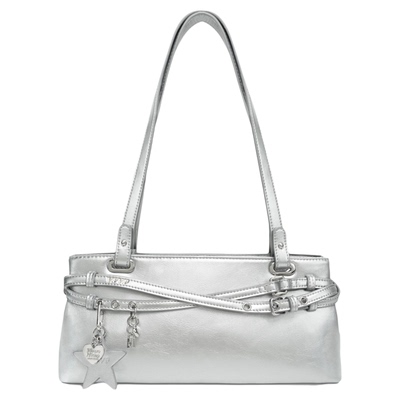 VFVF银色腋下小方包手提包