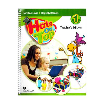 英国原版进口麦克米伦幼儿启蒙英语培训教材 hats on top 1级别配套教师用书 老师教案teacher's edition 1级别含教师在线账号