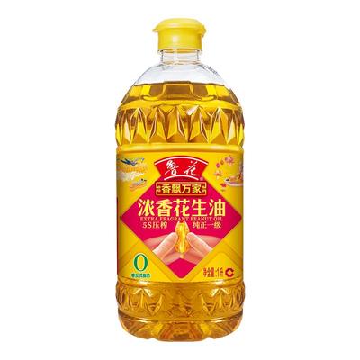 鲁花香飘万家5S一级压榨浓香花生油1L*1 食用油 粮油 煎炒烹炸