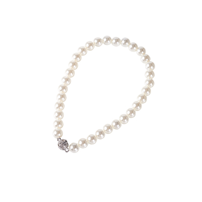 珍珠窗帘绑带一对装绳子现代简约纱帘绑带磁铁窗帘扣环绑绳免打孔