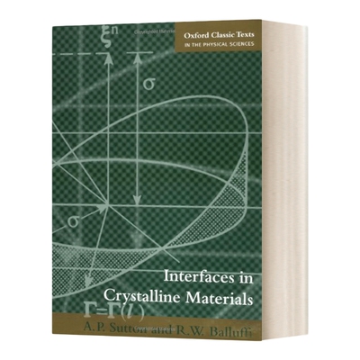英文原版 Interfaces in Crystalline Materials 晶体介面 英文版 进口英语原版书籍