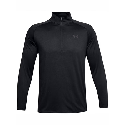 UA安德玛男子春秋运动半拉链套头长袖T恤1328495-001