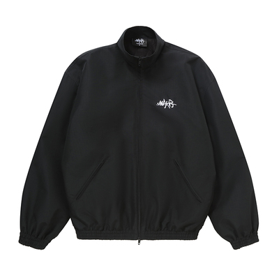 Makemore教练夹克男春季黑色复古情侣美式冲锋衣高级宽松外套女