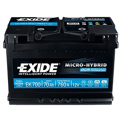 EXIDE埃克塞德启停电瓶EK700H