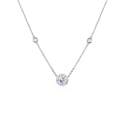 超精致锆石项链气质轻奢高级感