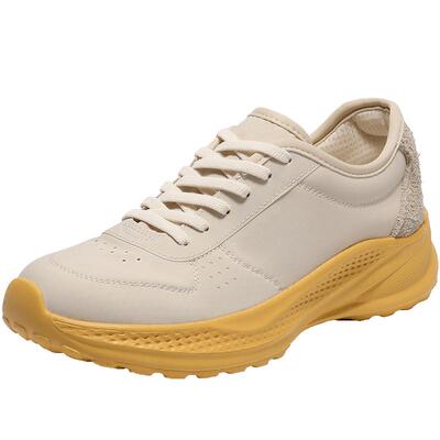 百丽女鞋子厚底老爹鞋秋季新款休闲运动小白闪穿鞋E2H1DCM5