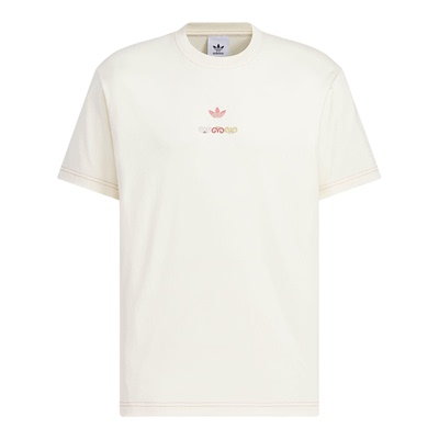 Adidas/阿迪达斯正品三叶草男士宽松透气印花运动短袖KC1429
