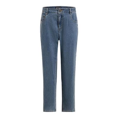 暇步士宽松阔腿复古牛仔裤