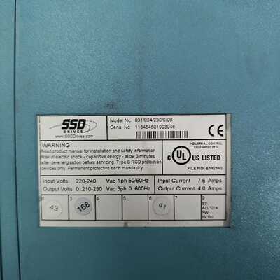 德国普鲁玛PLUMAT调速器SSD631系列631004