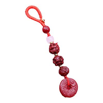 普陀山2026太岁朱砂平安扣挂件