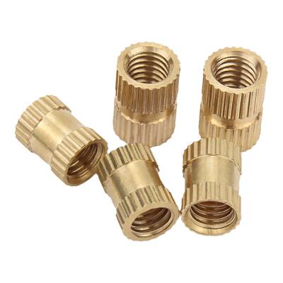 【专票13%】铜花母双通滚花螺母