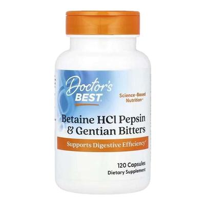 Doctor's Best甜菜碱盐酸盐胃蛋白酶调节肠胃呵护帮助