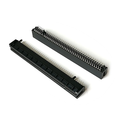 164pinPCIE导柱式180度内存槽