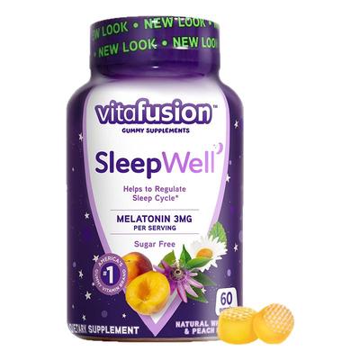 vitafusion褪黑素片男女学生睡眠糖软糖sleepwell【部分临期】