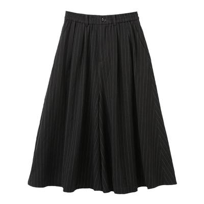 西町村屋休闲文艺条纹裙裤女