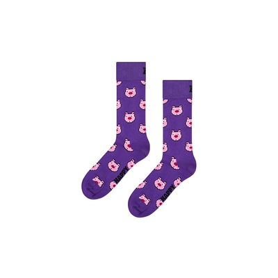 Happy Socks潮牌春夏款像素图案彩色多巴胺袜子时尚百搭中筒袜
