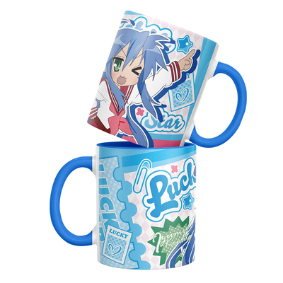 幸运星动漫同人周边陶瓷马克杯