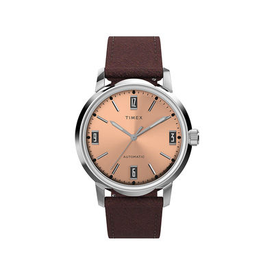 TIMEX天美时Marlin系列全自动镂空机械手表皮带男士商务TW2W33800