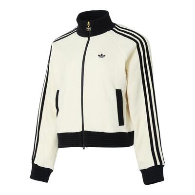 阿迪达斯三叶草官方正品女士针织衫秋季新款宽松夹克外套JN0722