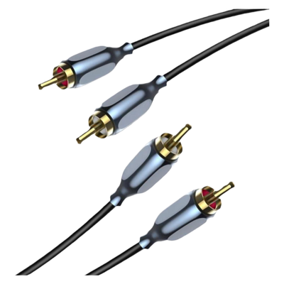 一分二音频线3.5mm转双莲花