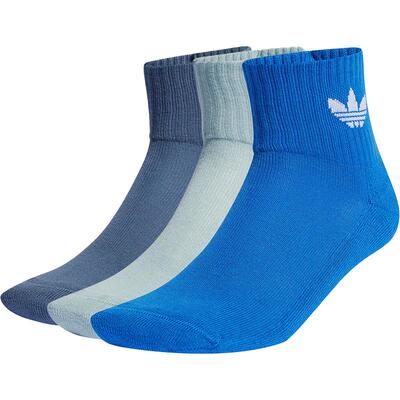 Adidas/阿迪达斯正品MID ANKLE SCK 男女短筒袜三双装IW9271