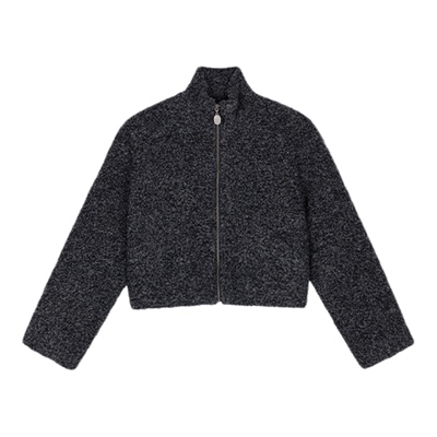 ASH女装JUKI FUR羊毛混纺立领外套女短款梭织外套