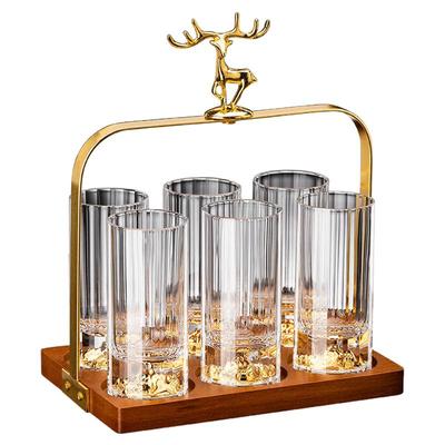 轻奢高档二两白酒杯套装家用