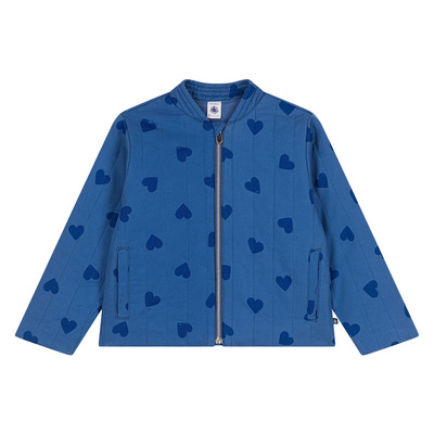 【2025秋冬】法国小帆船Petitbateau童装女童休闲爱心外套A0CJK